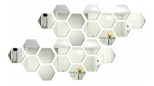 24pcs / Set Acrylic Seisavo Wall Mirror Stickers | Cuotas sin interés 24pcs / Set Acrylic Seisavo Wall Mirror Stickers | Cuotas sin interés
