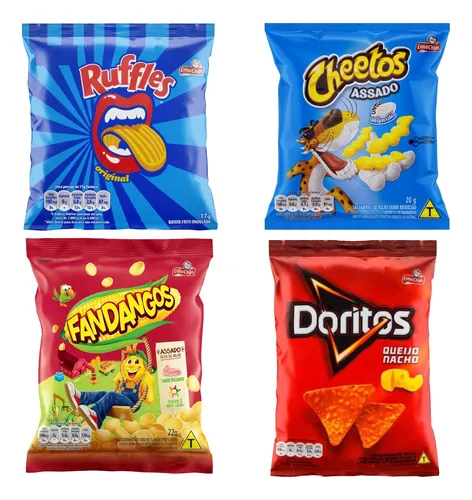 Kit 20 Salgadinhos - Doritos - Fandangos - Cheetos - Ruffles | MercadoLivre
