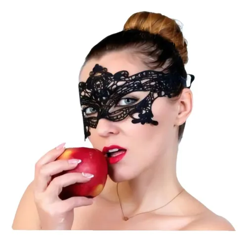 Mascara Sexy Renda Fantasia Sensual Preta Festa A Fantasia Mercadolivre