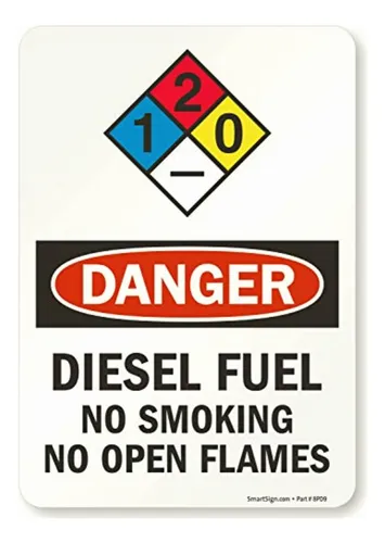 Smartsign Etiqueta Nfpa Danger Diesel Fuel, No Smoking No | Cuotas sin ... Smartsign Etiqueta Nfpa Danger Diesel Fuel, No Smoking No | Cuotas sin ...