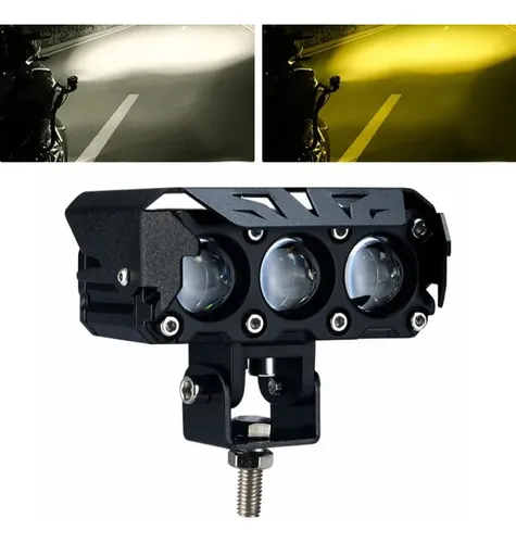 Exploradoras 3 Lupas Bicolor Impermeables Moto Universal | Envío gratis