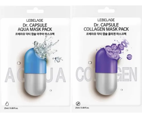 Mascarillas Facial Coreana Dr Capsula Rejuvenecedora 20pz Meses