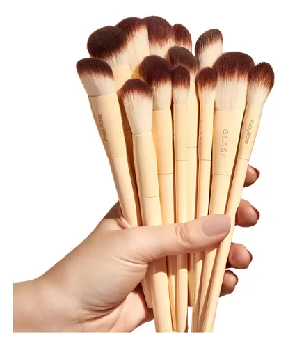 Pincel De Maquiagem Linha Glass Ruby Rose Cerdas Macias | MercadoLivre