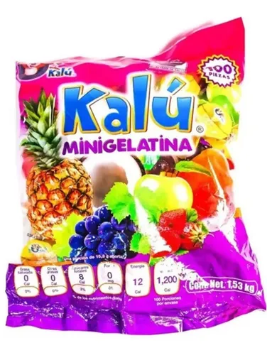 Mini Gelatina Kalu 100 Piezas Sabores Frutales 1.53 Kg | MercadoLibre