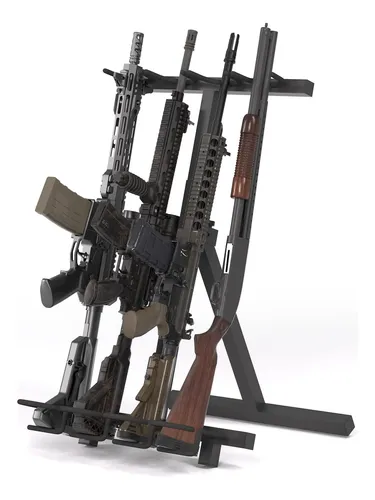 Portable Folding Gun Rack Freestanding Rifle Rack, Mobile Fi | Meses ...