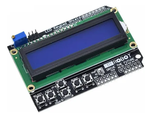 Display Lcd 1602 Azul Shield Con Keypad Módulo Atmega328 | MercadoLibre Display Lcd 1602 Azul Shield Con Keypad Módulo Atmega328 | MercadoLibre