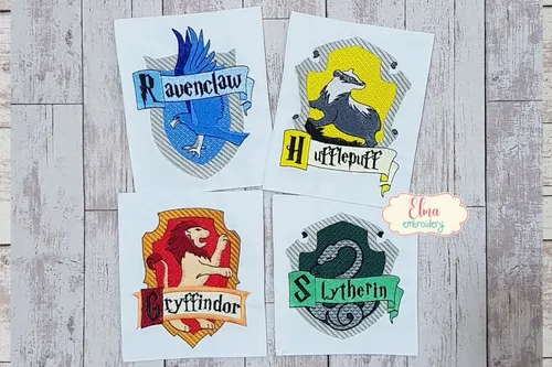 Matriz De Bordado Harry Potter Casas De Hogwarts 4 Tam En Venta En Por