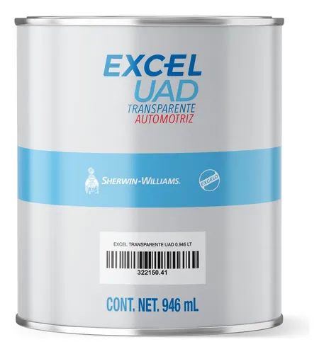 Transparente Automotriz Excel Uad 946ml Sherwin Williams | Envío gratis