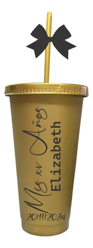 Vaso Liberty Con Popote 24oz Para Xv Años 40 Piezas | MercadoLibre