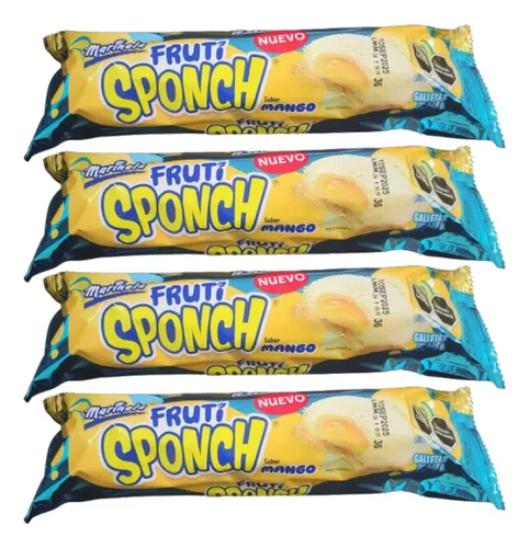 Galletas Fruti Sponch Sabor Mango Marinela 4pzs | Meses sin interés