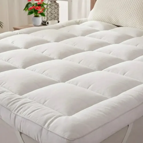 Cubre Colchon Acolchado Topper Super King Color Blanco Suave | Cuotas ...