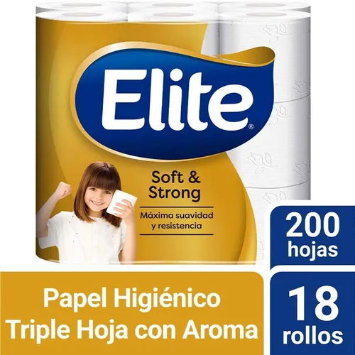 Papel Higiénico Elite Triplex Triple Hoja 18 Rollos Mercadolibre