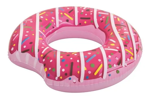 Inflable Dona Mordida Fresa Salvavidas Flotador Rosa Adulto Inflable Dona Mordida Fresa Salvavidas Flotador Rosa Adulto