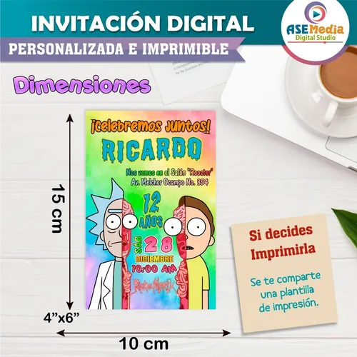 Invitación Digital Rick Y Morty Cumpleaños Feliz en venta en Lázaro ... Invitación Digital Rick Y Morty Cumpleaños Feliz en venta en Lázaro ...