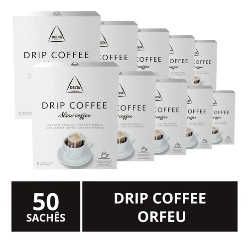 Drip Coffee, Delta Café, 50 Sachês. | Parcelamento sem juros