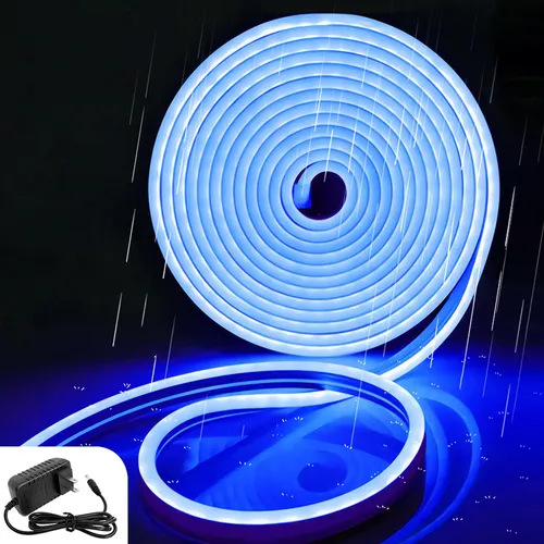 Tiras De Led Luz De Neón Flexible 5m Manguera Con Fuente 12v Meses