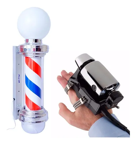 Barber Pole Luminária De Barbeiro Massageador Facial Oster