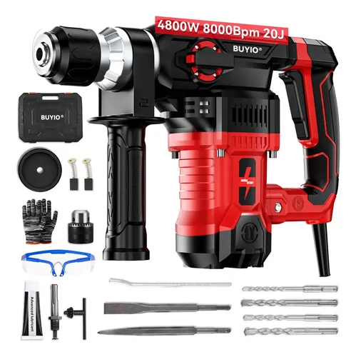 4800W Martillo Demoledor Rompedor De Concreto 8000Bpm 20J BUYIO® Uso ...
