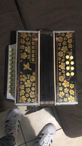 Acordeon Usado Pé De Bode Hohner 8bx 2 Voz Beija Flor Mercadolivre
