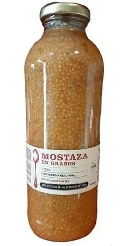 Pack X6 Mostaza En Granos Y Miel En Botella X500ml Pack X6 Mostaza En Granos Y Miel En Botella X500ml