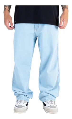 Calça Jeans Masculina Modelo Balão Bag Boca Larga Estilosa Frete Grátis