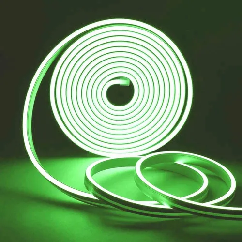 600 Lámpara Tira De Led Verde Neon Flexible 5m 12v Ip65 Meses Sin Interés