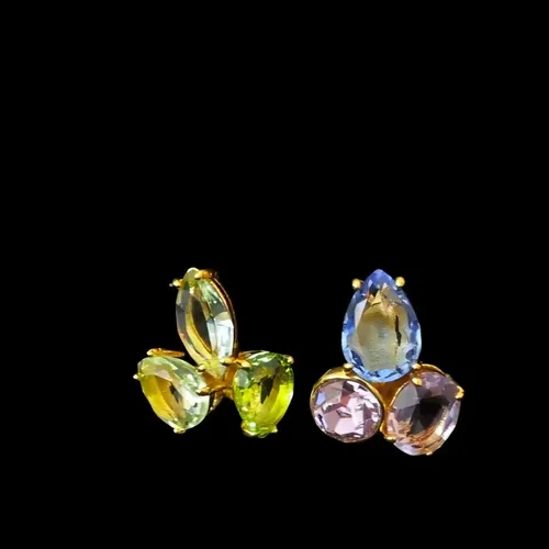 Pendientes De La Serie Sw Style De Gema, Diseño Asimétrico Y | Envío gratis