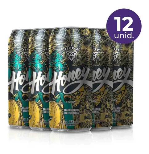 Cerveza En Lata Temple Honey Rubia Lata 473 ml Caja X 12 U Cerveza En Lata Temple Honey Rubia Lata 473 ml Caja X 12 U