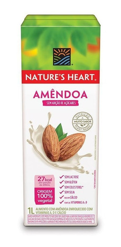 Bebida Vegetal Natures Heart Amêndoa 1l Mercadolivre