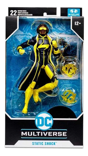 Boneco de ação Mcfarlane Toys DC Multiverse Static Shock Boneco de ação Mcfarlane Toys DC Multiverse Static Shock