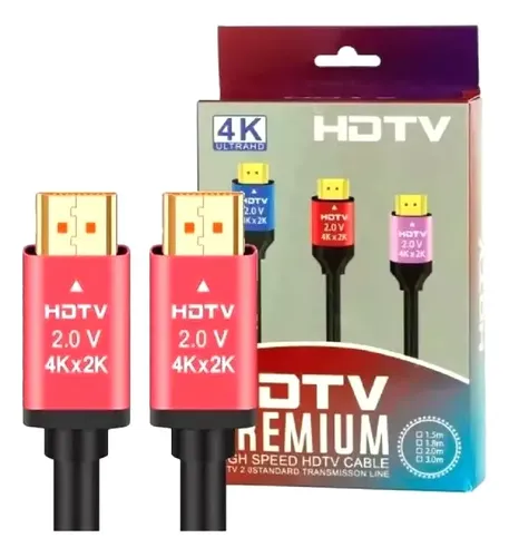 Cabo HDMI Hdtv 4k Real Ultra Hd - Ps4 Ps5 Nb Pc Xbox 1,50 m | MercadoLivre