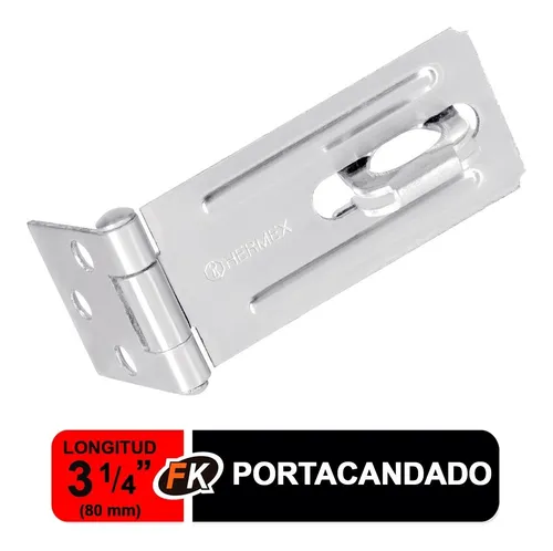 Portacandado Acero Zincado 3-1/4'' Hermex 43741 Portacandado Acero Zincado 3-1/4'' Hermex 43741
