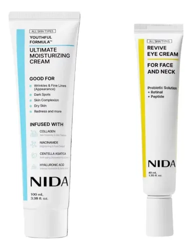 Lk Crema Hidratante Nida + Crema Revitalizante Para Ojos | MercadoLibre