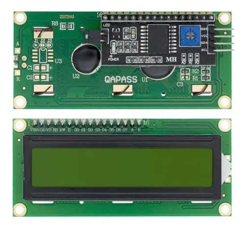 Pantalla 2x16 Display Verde Lcd 16x2 Con Interfaz I2c Hd4478 en venta ... Pantalla 2x16 Display Verde Lcd 16x2 Con Interfaz I2c Hd4478 en venta ...