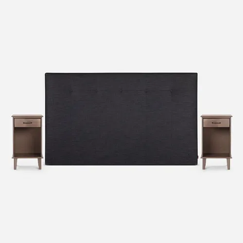 Set Respaldo + Veladores Bennet Barry Rosen King Grafito | Cuotas sin ... Set Respaldo + Veladores Bennet Barry Rosen King Grafito | Cuotas sin ...