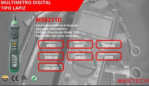 Tester Multimetro Digital De Bolsillo Tipo Lapiz 600vca/vcc en venta en ... Tester Multimetro Digital De Bolsillo Tipo Lapiz 600vca/vcc en venta en ...
