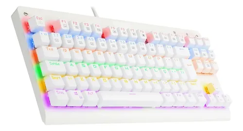 Redragon Dark Avenger Rgb Lunar White Switch Azul Lunar White Português ...