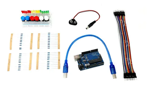 Kit Placa Uno R3 Dip Iniciante Mais Protoboard E 80 Pcs !! | Frete grátis Kit Placa Uno R3 Dip Iniciante Mais Protoboard E 80 Pcs !! | Frete grátis
