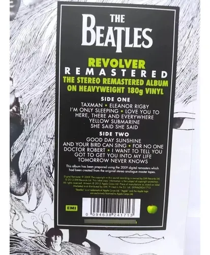 Lp The Beatles Revolver Remastered Edition Lacrado Nfe