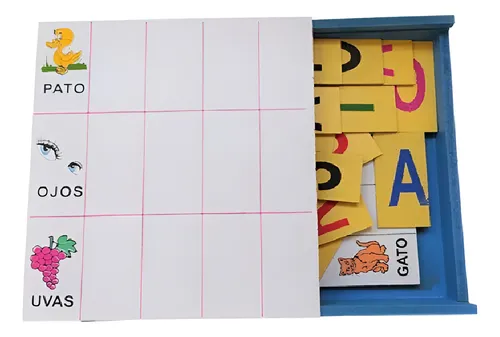 Lotería De Palabras En Madera - Material Didáctico | Envío gratis