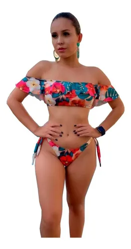 Biquíni Ciganinha Babado Bojo Adulto Feminino Parcelamento Sem Juros