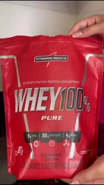Suplemento Em Pó Integral Médica Whey 100 Pure Proteínas Sabor