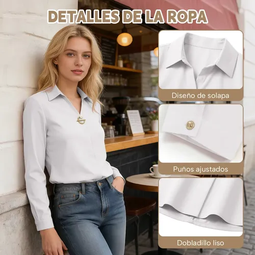 Blusa Moda Casual Holgada Elegante Manga Larga Para Mujer | MercadoLibre