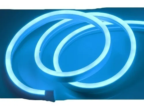 5m 12v Impermeable Tira De Luces Neón Depulat Azul Hielo Meses Sin