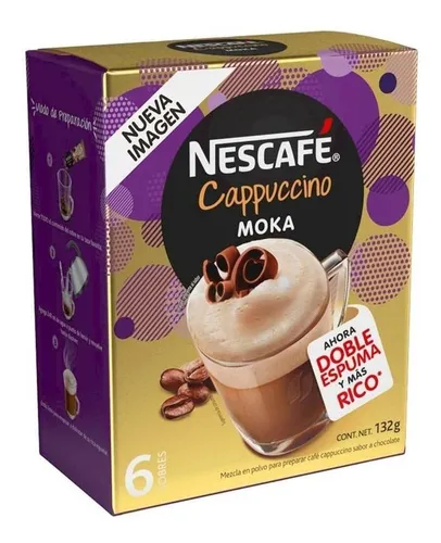 Nescafé Cappuccino Moka Caja Con 6 Sobres De 132g en venta en Acapulco ... Nescafé Cappuccino Moka Caja Con 6 Sobres De 132g en venta en Acapulco ...