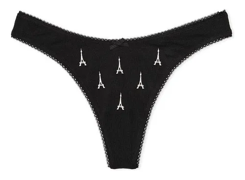 Calcinha Victorias Secret Fio Dental Cotton High Leg Thong Parcelamento Sem Juros