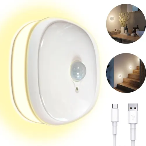 Luz De Emergencia Recargable Usb Con Sensor De Movimiento Color Luz ... Luz De Emergencia Recargable Usb Con Sensor De Movimiento Color Luz ...