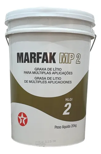 Texaco Marfak Mp2 20kg: Graxa Multiplas Aplicações | Frete grátis