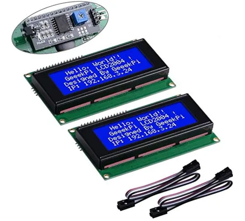Geeekpi Iic I2c Twi Serial Lcd 2004 20x4 Modulo De Pantalla | Cuotas ... Geeekpi Iic I2c Twi Serial Lcd 2004 20x4 Modulo De Pantalla | Cuotas ...