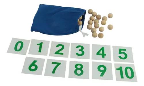 Tarjetas Y Contadores Montessori Para Enseñar Números, | Cuotas sin interés Tarjetas Y Contadores Montessori Para Enseñar Números, | Cuotas sin interés